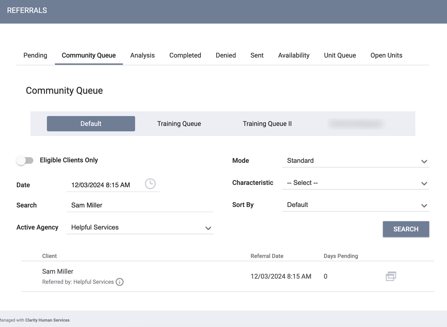 Community Queue for End Users